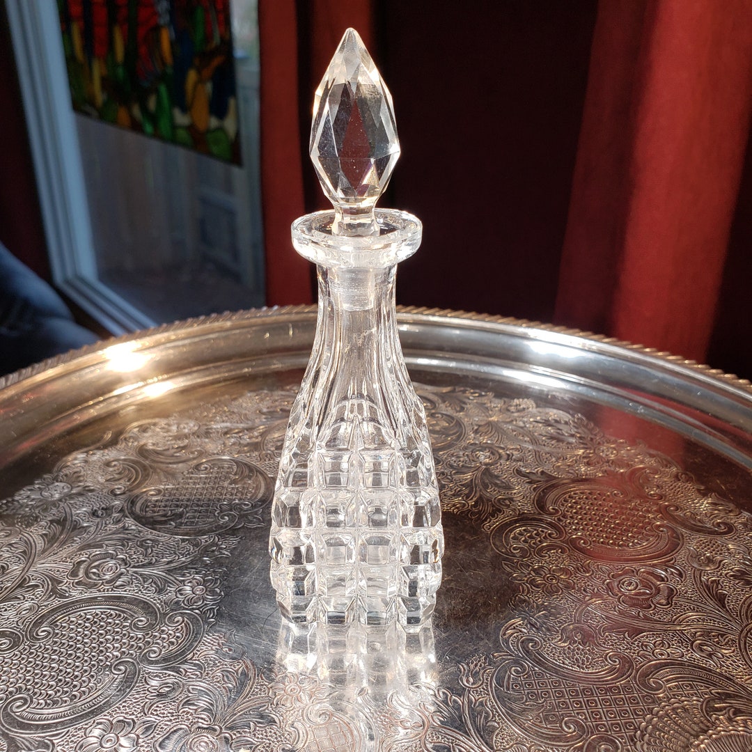 Vintage Glass Mini Decanter: Retro Perfume Bottle With Stopper - Etsy