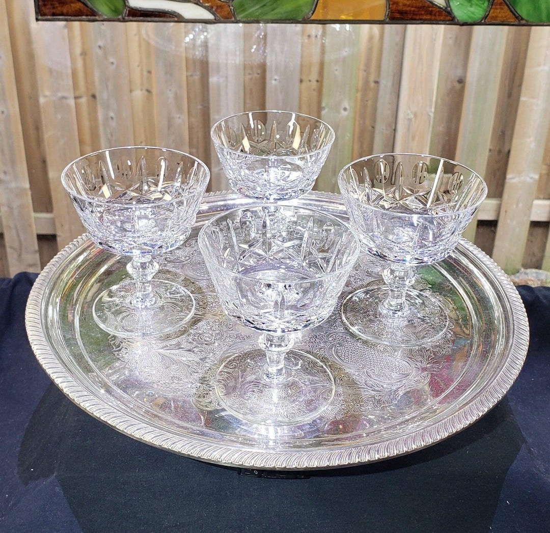 Vintage Imperial Crystal Clara Pattern - Low Sherbet Cups - Set of 4 ...