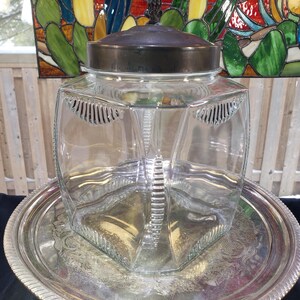 Vintage Silver Plate Cookie Jar: Benedict Procter, 1920s Kitchen Decor ...