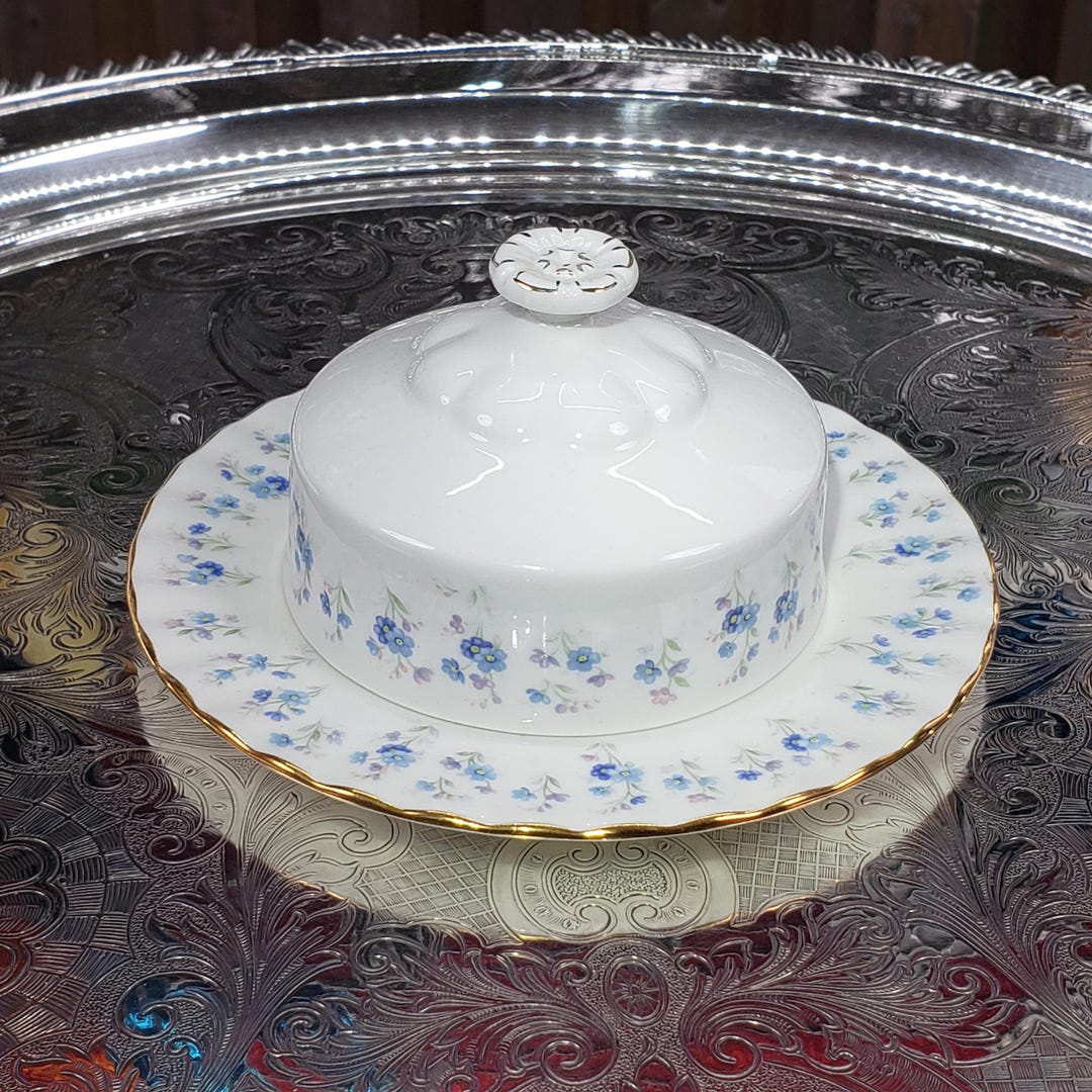 Vintage Royal Albert Memory Lane Covered Butter Dish - Gift for Mom ...