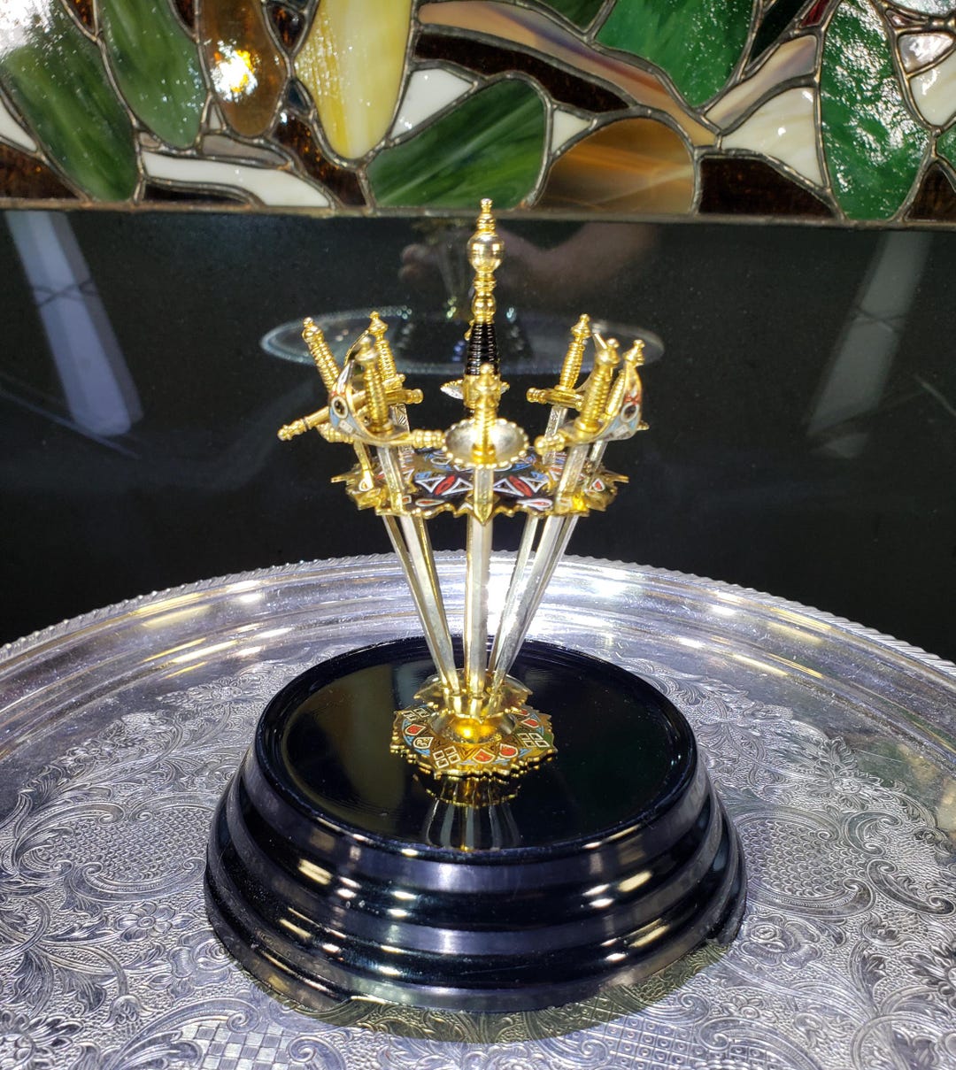 Vintage Spanish Toledo Cocktail Sword Set, Cocktail Scewers, Vintage ...