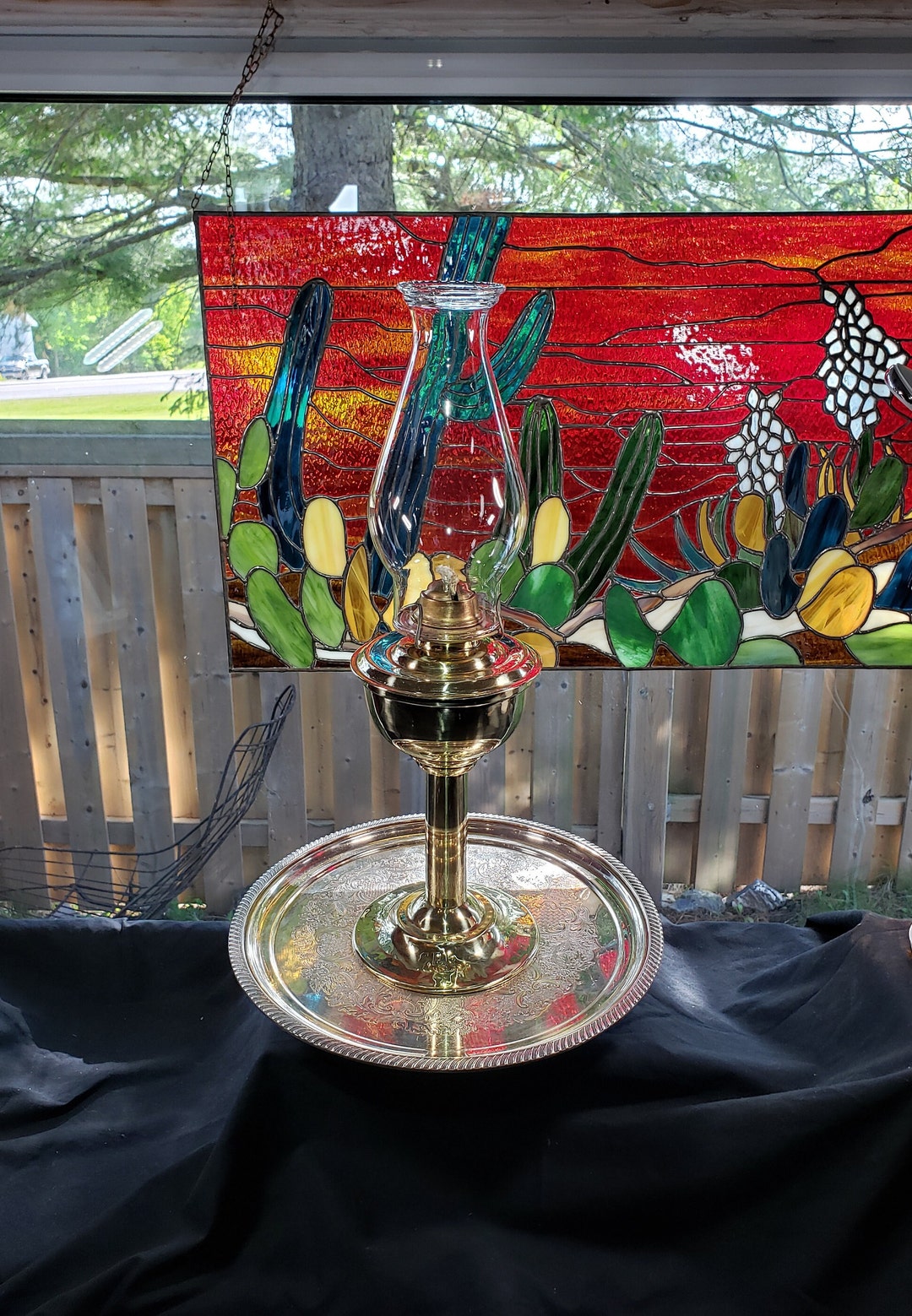 Vintage CPR Brass Candle Stick Oil Lamp - Vintage Railroad, Antique Oil ...