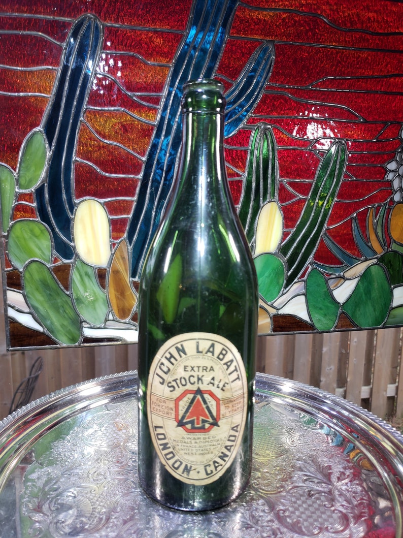 Bouteille de bière John Labatt Extra Stock vintage : étiquette en ...