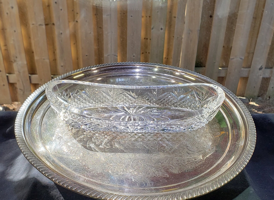 Vintage Waterford Crystal Relish Dish: English Crystal Candy, Nut, Mint ...