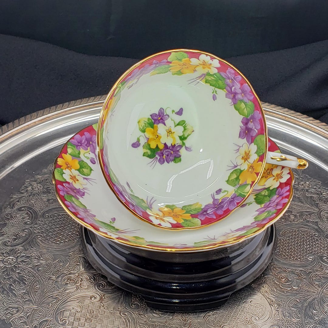 Vintage Paragon Teacup & Saucer: "spring Melody" Floral Design - Etsy