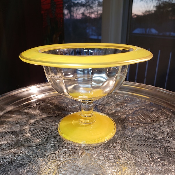Depression Glass With Gold Trim - Etsy