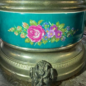 Very Rare Roundelay Turquoise & Pink Rose Musical Carousel Lipstick ...