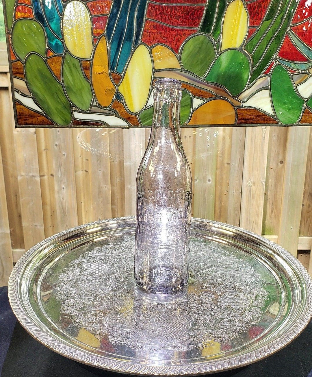 Vintage SCA the Golden Key Brand Aerated Waters Bottle - EL Drewry ...