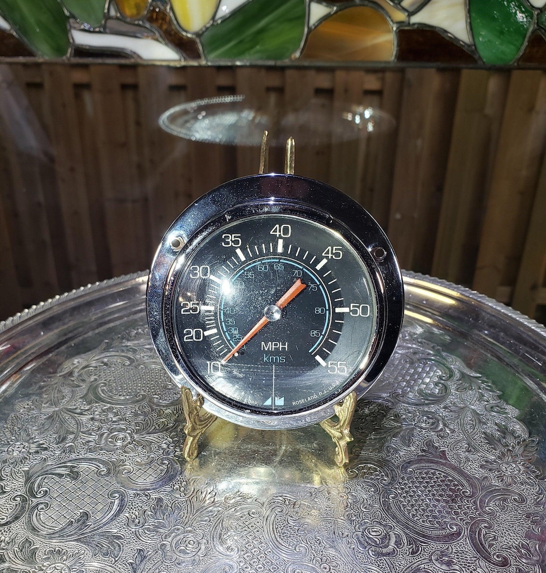 Aqua Meter Inst Vintage Boat Speedometer | 55 MPH Nautical Decor ...