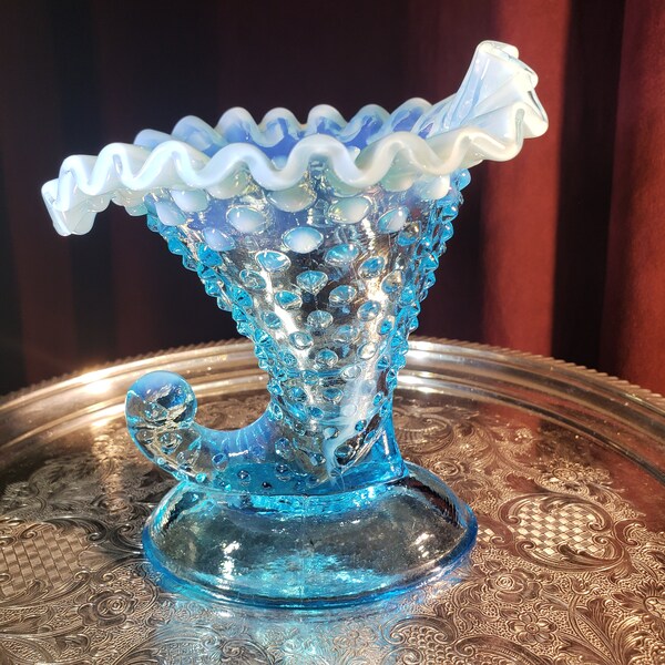 Antique Glass Cornucopia - Etsy