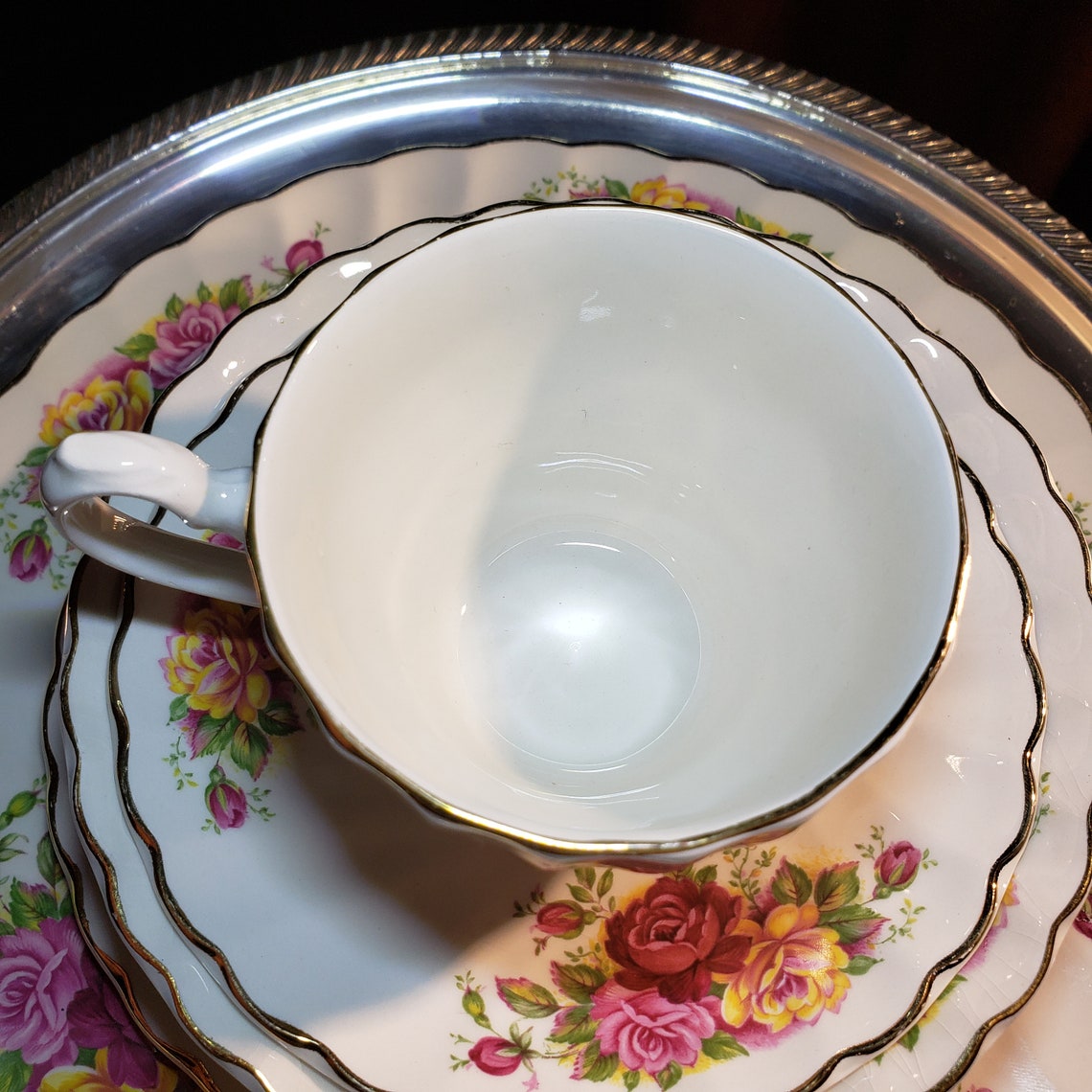 Vintage Rose Garden Ironstone Ware by Myott Room Decor - Etsy