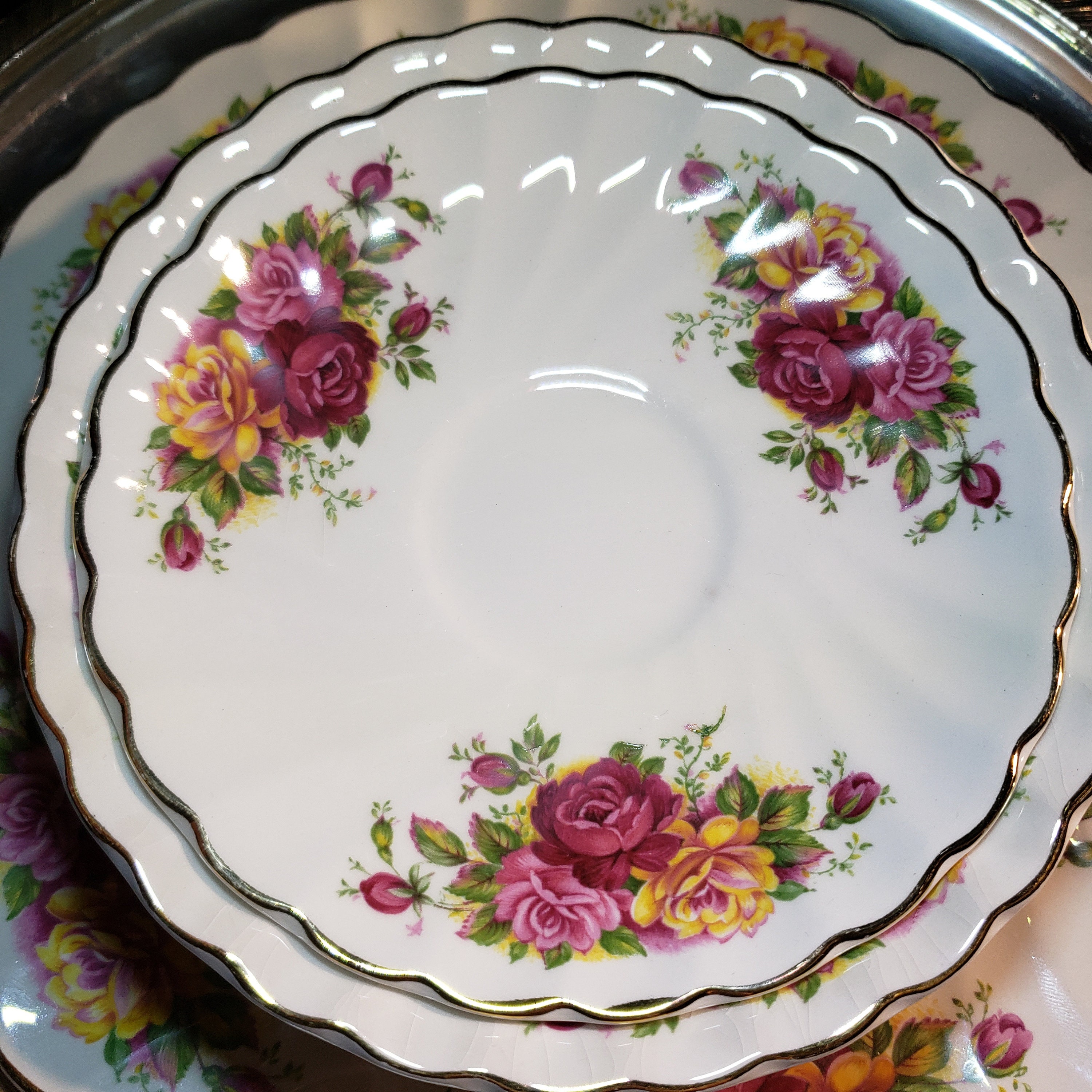 Vintage Rose Garden Ironstone Ware by Myott Room Decor - Etsy