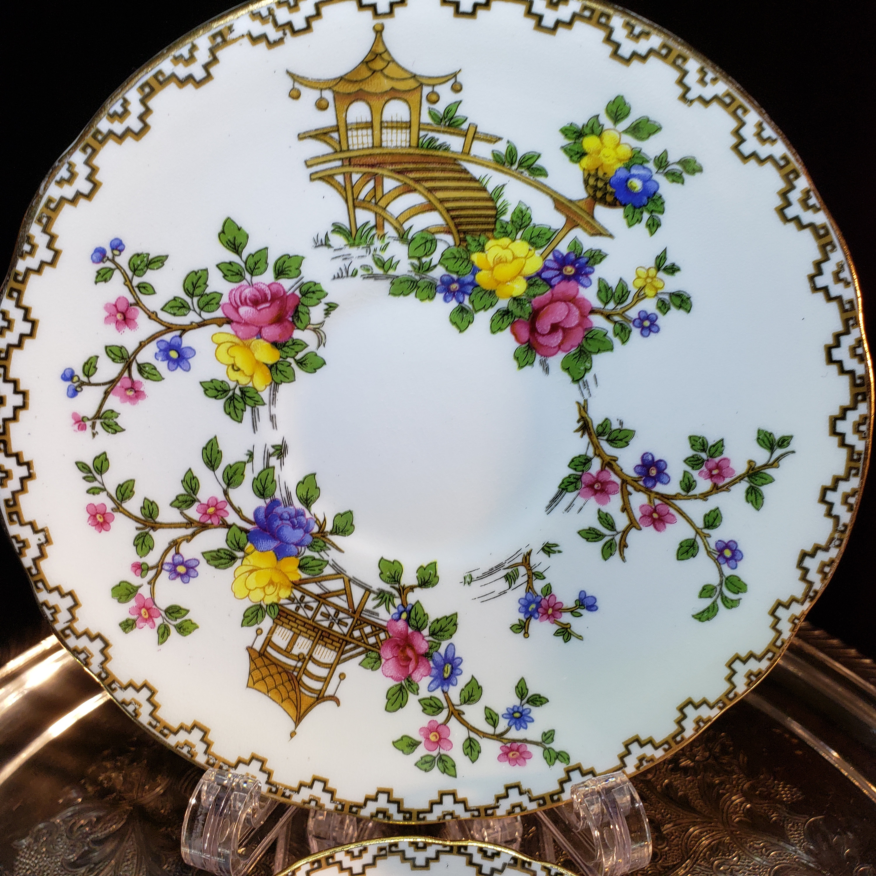 Aynsley Pagoda Tea Cup Set A3593 1930s 1950s Antique - Etsy