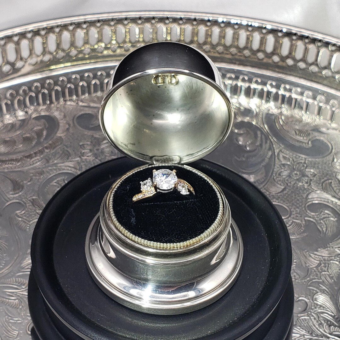 Sterling Silver Birks 1940s Ring Box Engagement Ring Box, Anniversary ...