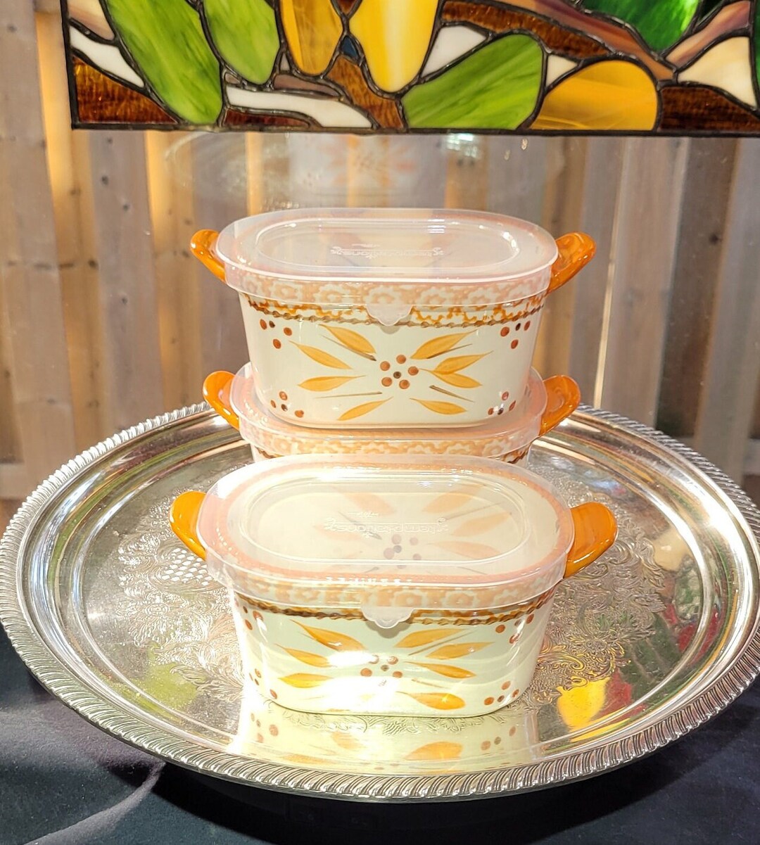 Vintage Temp-tations by Tara - Old World Orange 12 Oz Mini Pans 3 Piece ...