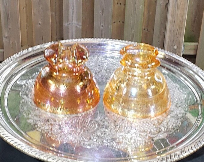 Rare Carnival Glass Insulators Made in USA - Pyrex, Vintage Decor, Art ...