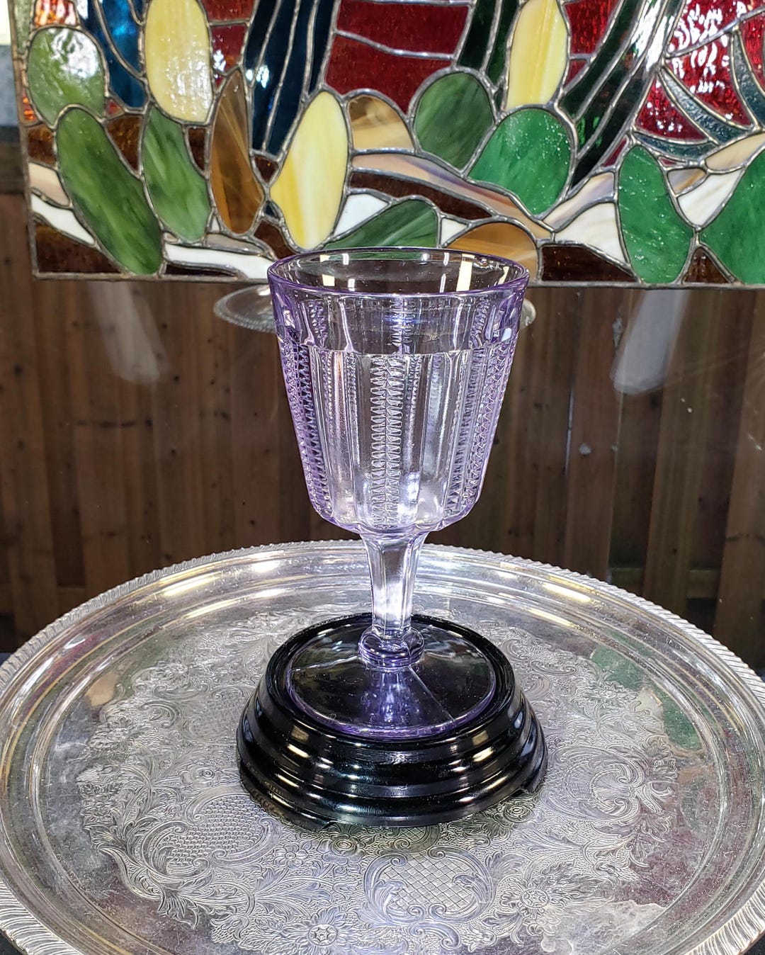 Vintage Richards & Hartley - Cobb Pattern Water Goblet Ca 1870 ...