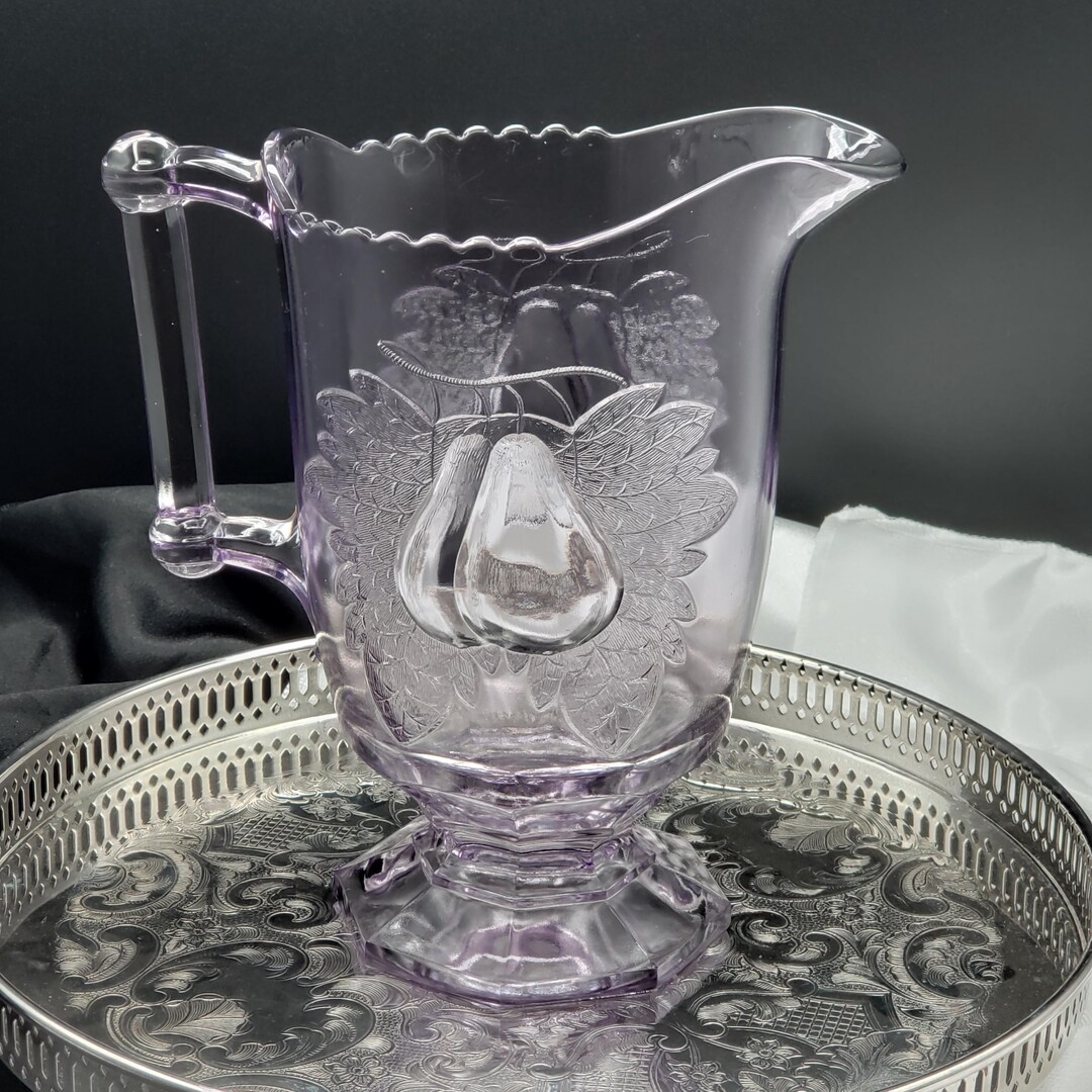 Antique Pitcher - Adams & Co. EAPG Gipsy Pattern Pitcher - Ca 1890 ...