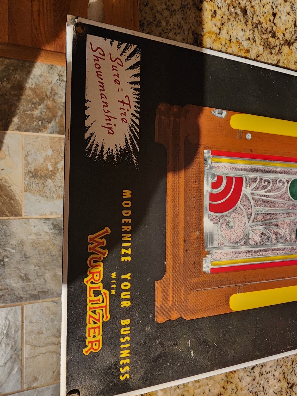 Vintage Porcelain Wurlitzer Sign - Etsy