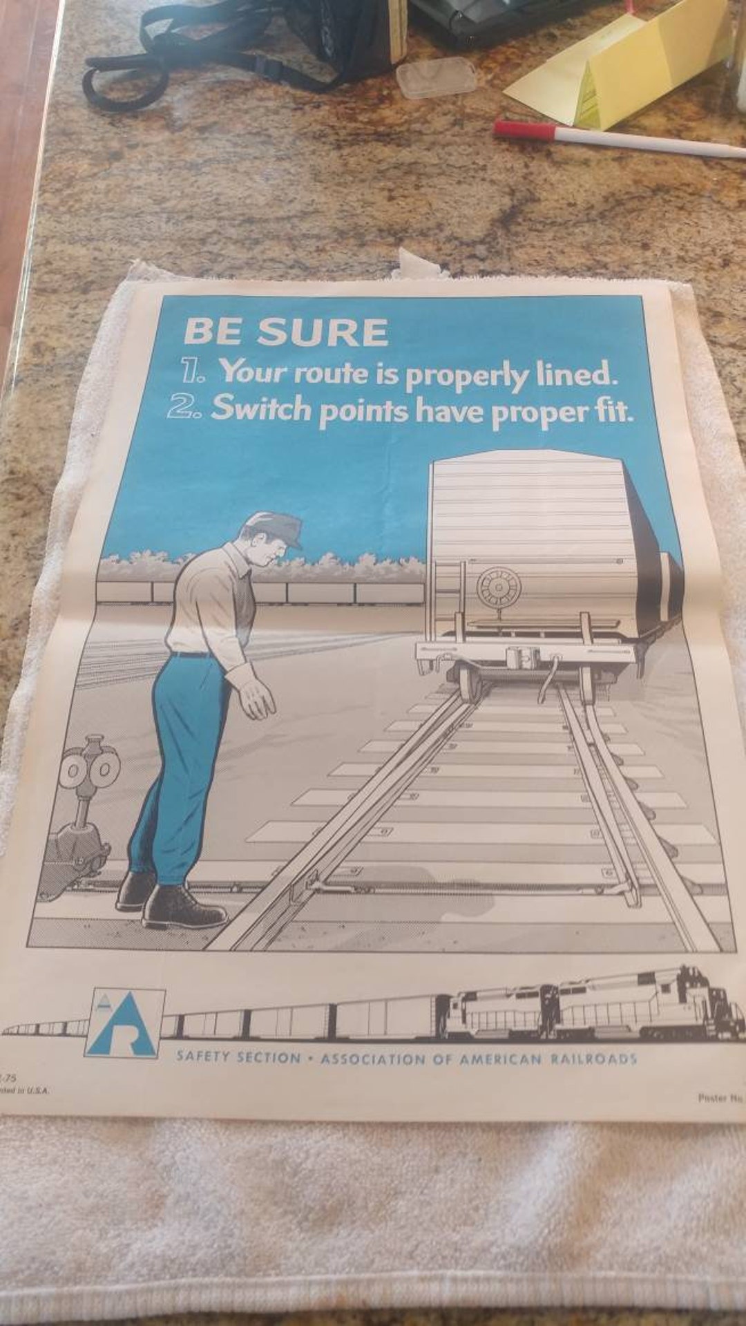 Vintage Rail Road Safety Posters - Etsy