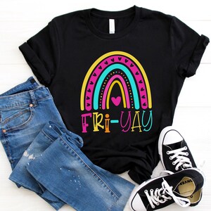 Friyay Shirt, Fri-yay! Tshirt, Friyay Cute Teacher Tee, It's Friyay ...
