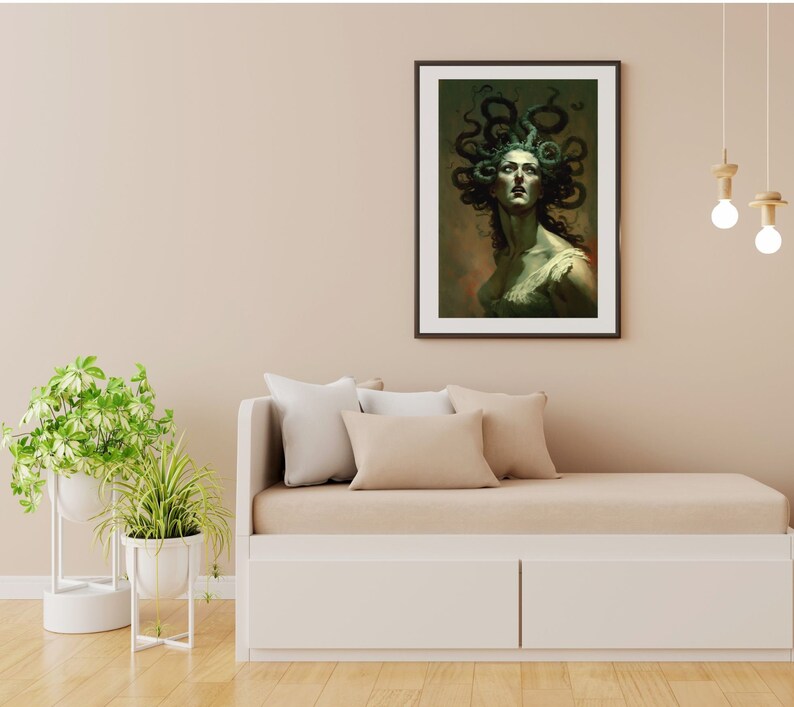 Medusa Art Medusa Wall Art Medusa Art Print Medusa Poster Medusa Decor ...