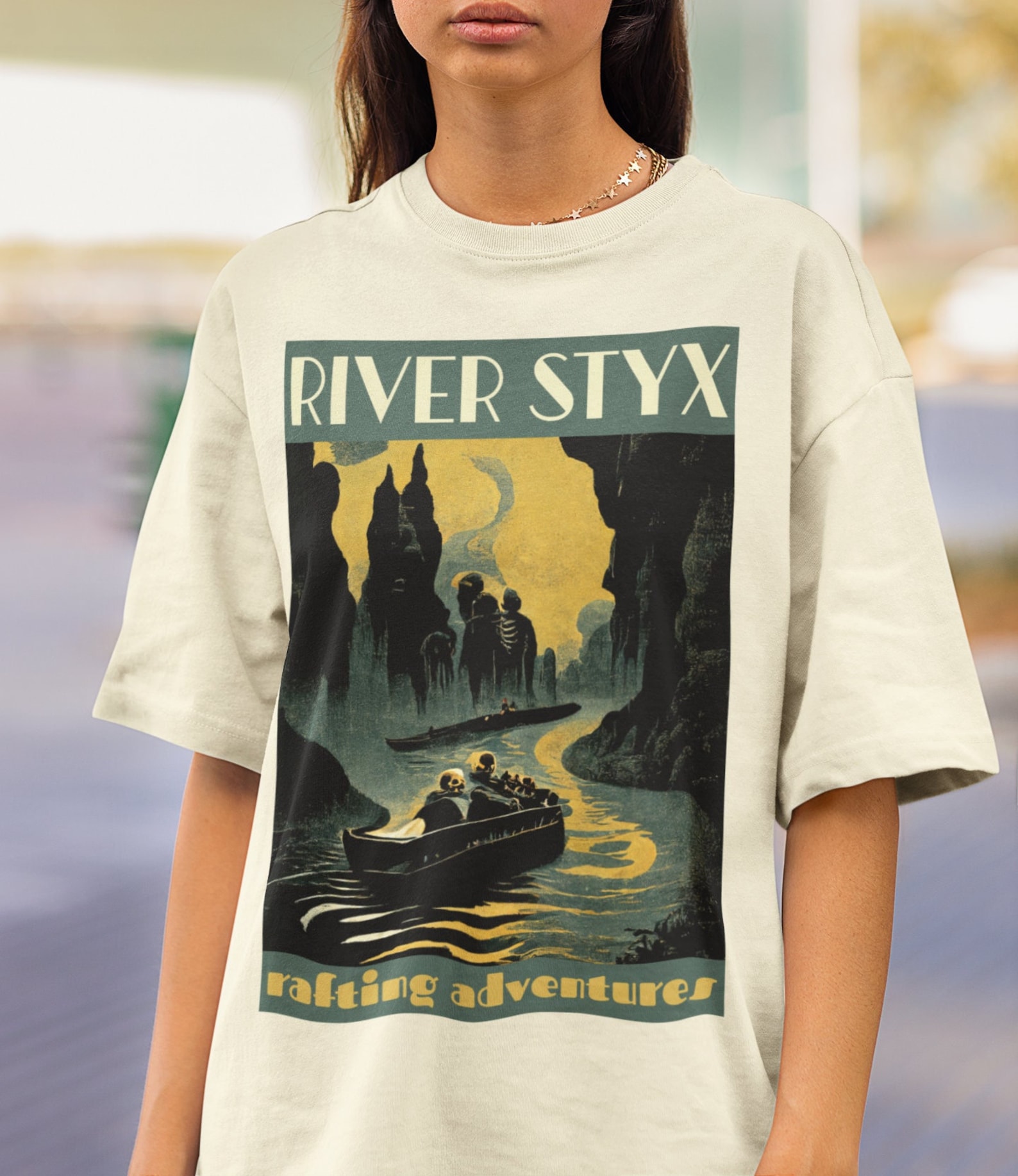 River Styx Rafting Adventures Vintage Poster Shirt Greek Mythology ...