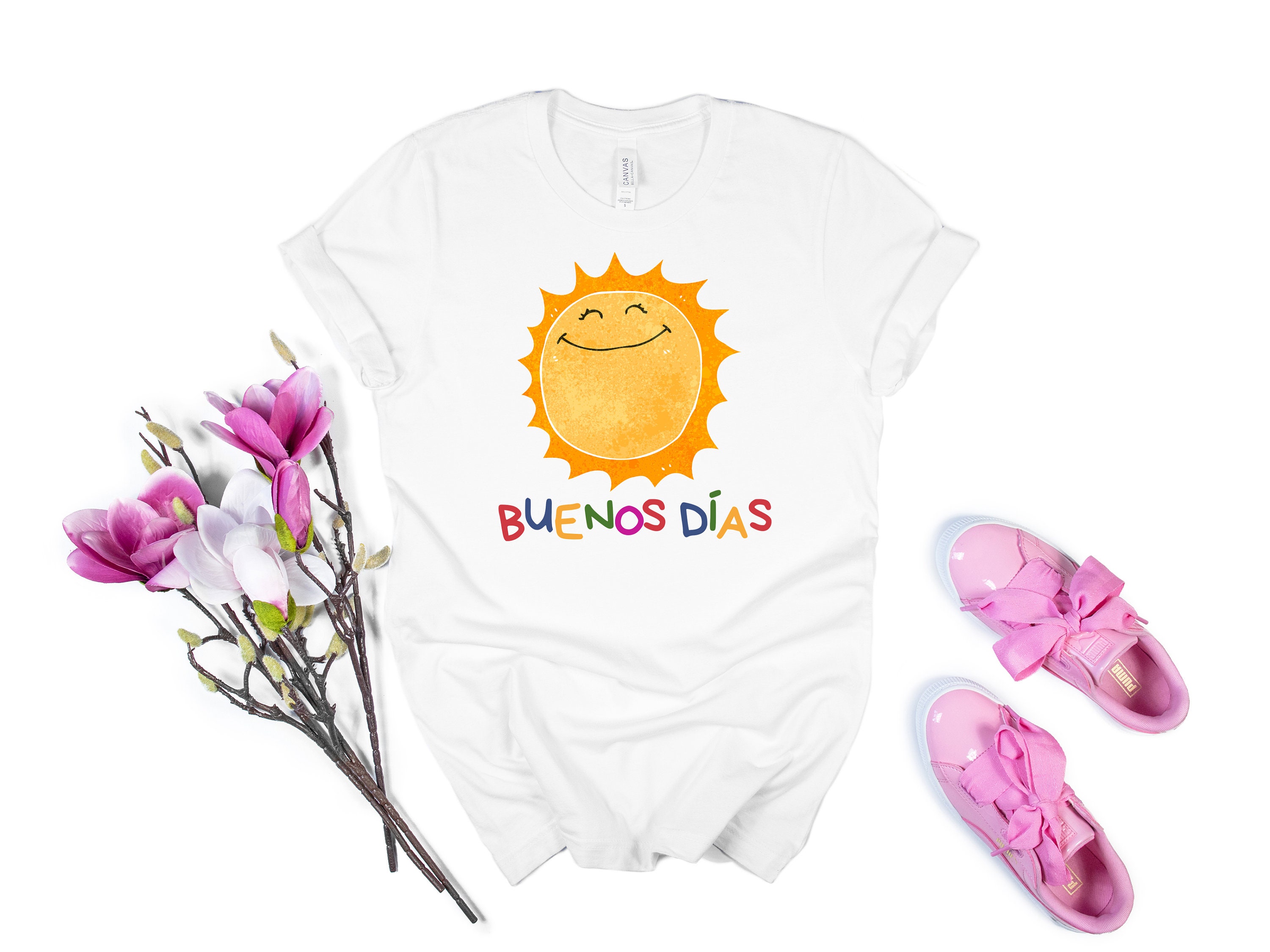 Buenos Dias Shirt Spanish Teacher Gift Cute T-Shirt | Etsy