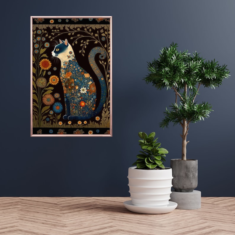 Siamese Cat Art Print Siamese Cat Poster Siamese Cat Wall Art Siamese ...