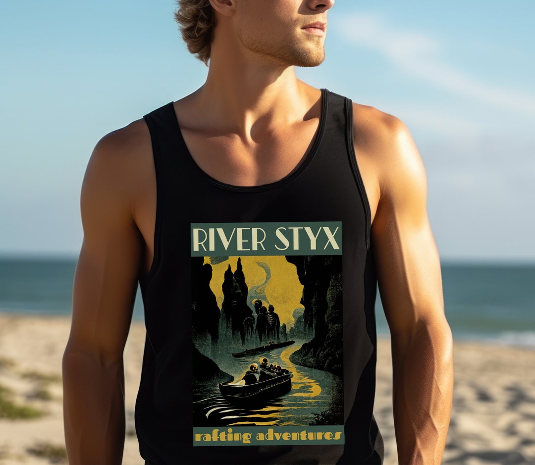 River Styx Rafting Adventures Tank Top Vintage Poster Shirt Greek ...