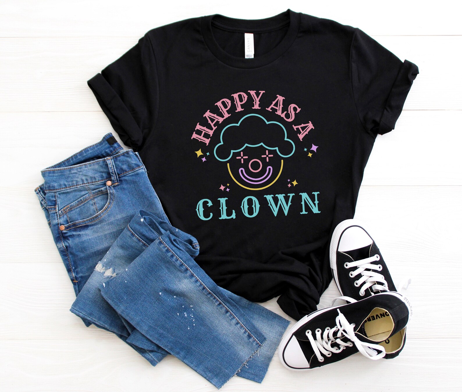 Clowncore Shirt Weirdcore Clown Tshirt Clowncore Clothing | Etsy