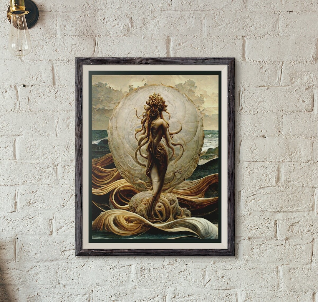 Birth of Medusa Art Medusa Wall Art Medusa Art Print Medusa Poster Medusa Decor Greek Mythology ...