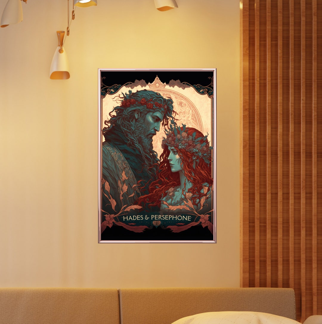 Hades and Persephone Art Print Greek Mythology Art Print Greek ...