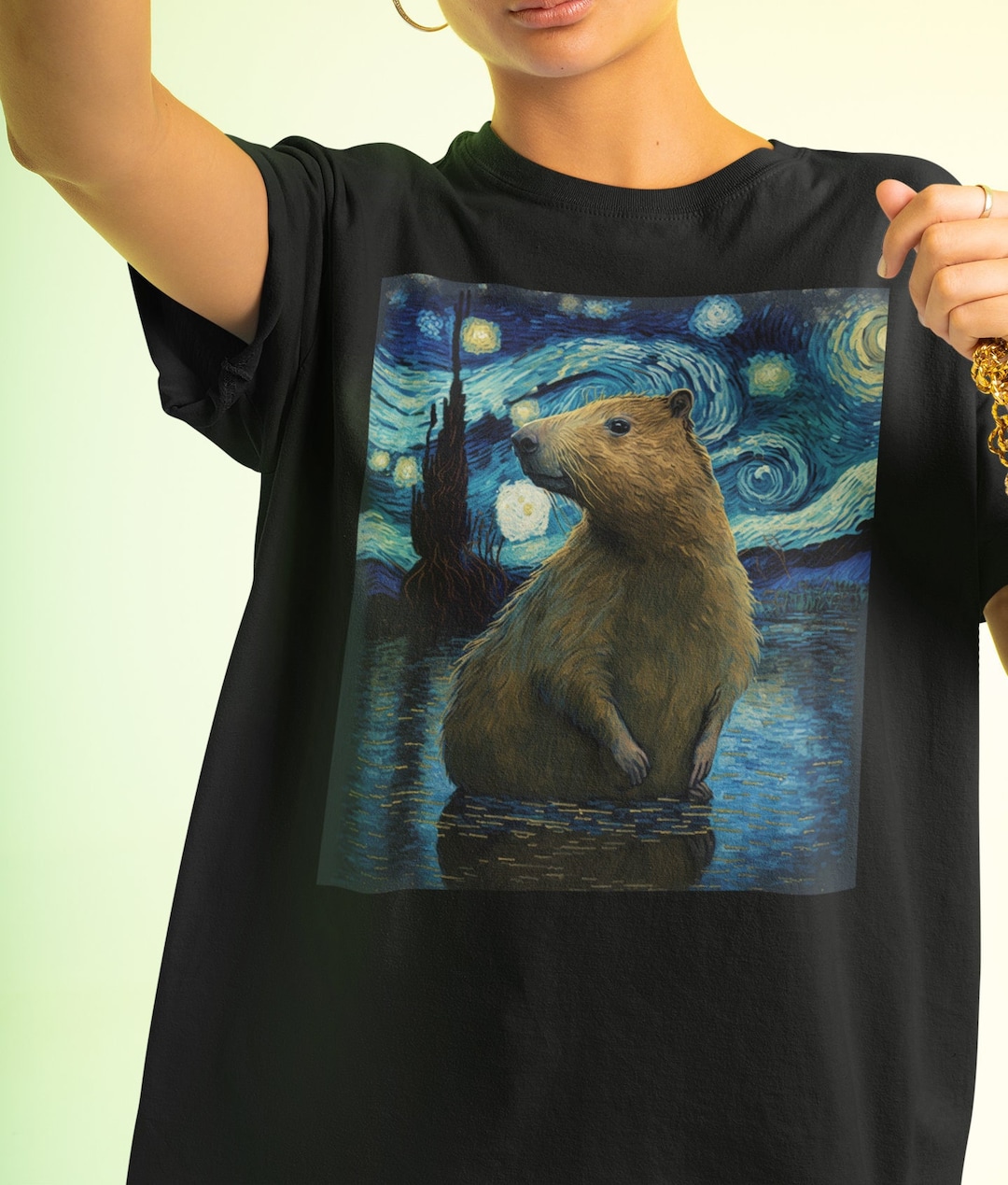 Capybara Starry Night Shirt Oddly Specific Shirt Weird Shirt Capybara ...