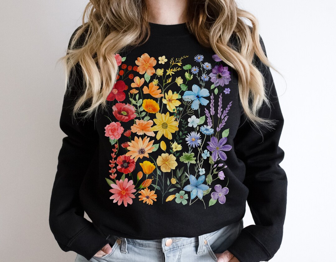 Gay Pride Wildflowers Sweatshirt Subtle Pride Shirt Discreet Pride ...