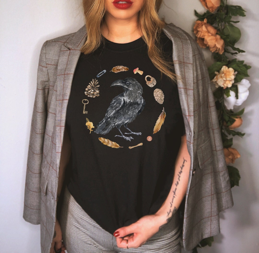 Crowcore Shirt Vulture Culture Shirt Raven Shirt Dark Academia Shirt ...