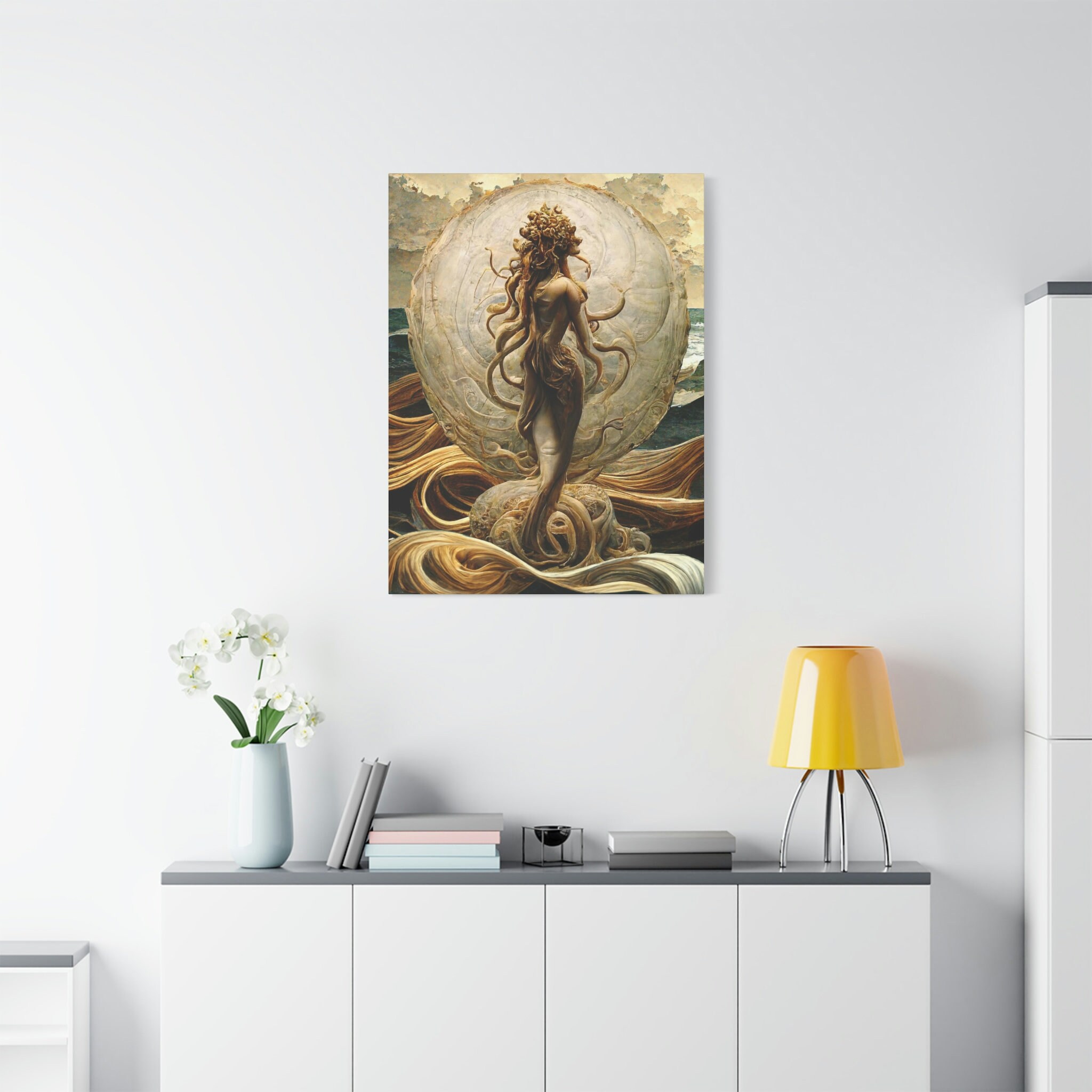 Birth of Medusa Stretched Canvas Print Greek Mythology Art Medusa Art ...