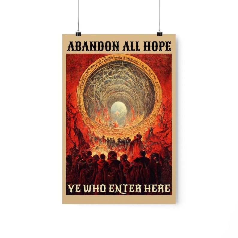 Dante Poster Dante Art Print Dantes Inferno Divine Comedy Wall Art ...
