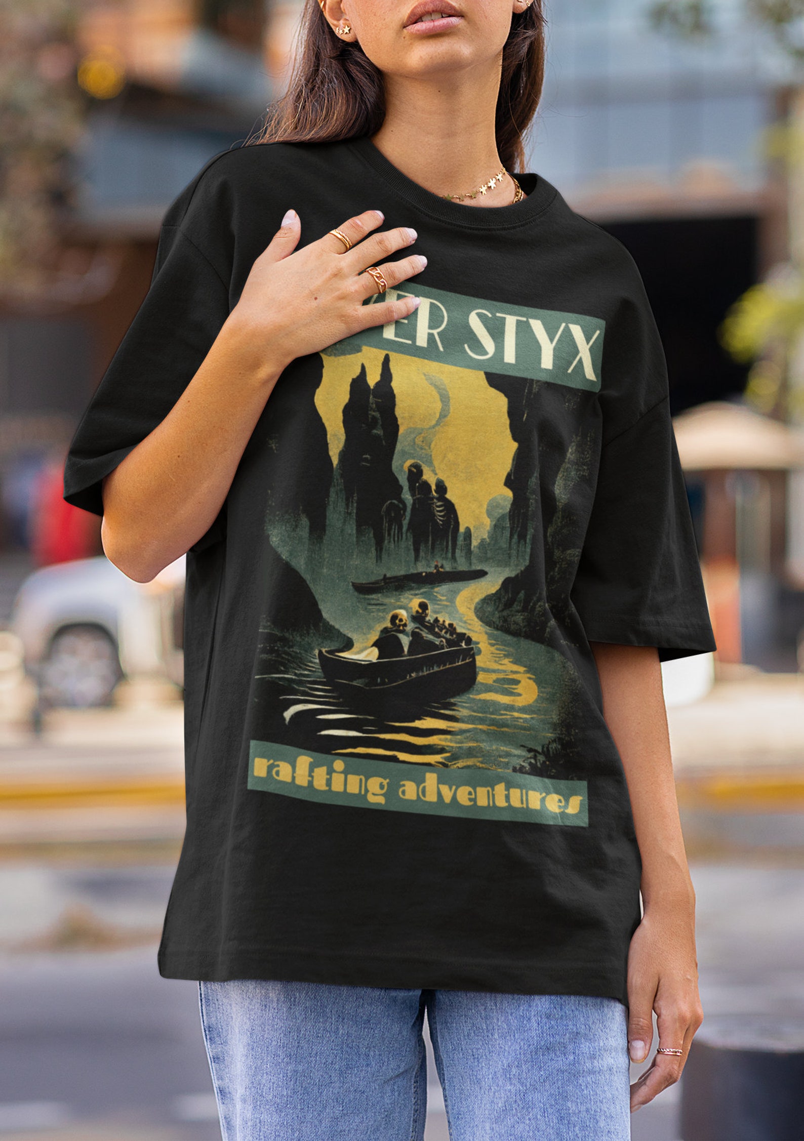 River Styx Rafting Adventures Vintage Poster Shirt Greek Mythology ...