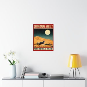 El Chupacabra Poster Cryptid Art Print Chupacabra Wall Art Cryptid Gift ...
