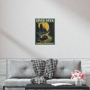 Greek Mythology Art Print Greek Mythology Poster River Styx Rafting ...