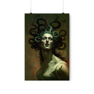 Medusa Art Medusa Wall Art Medusa Art Print Medusa Poster Medusa Decor ...
