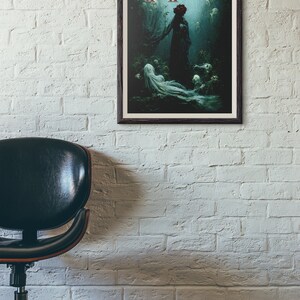 La Llorona Poster the Weeping Woman Cryptid Art Print Llorona Wall Art ...