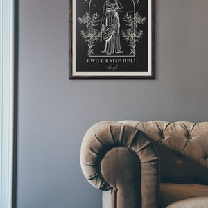 Persephone Art Print Greek Mythology Art Print Greek Mythology Poster ...
