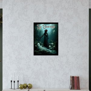 La Llorona Poster the Weeping Woman Cryptid Art Print Llorona Wall Art ...