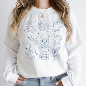 Cryptid Sweatshirt Cryptidcore Shirt Cryptozoology Shirt Cute Cryptid ...