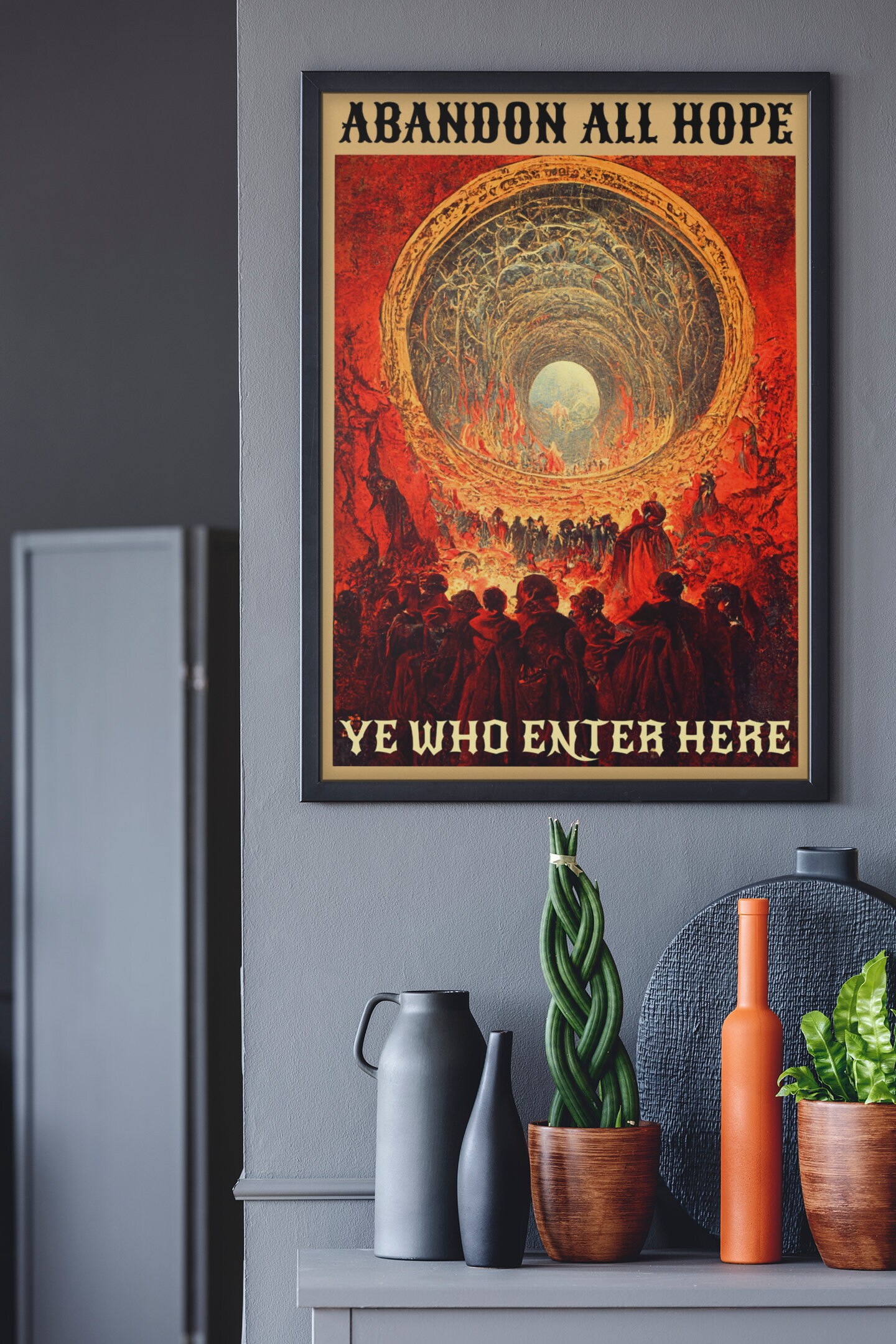Dante Poster Dante Art Print Dantes Inferno Divine Comedy Wall Art ...