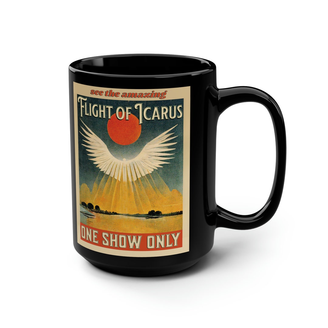 Flight of Icarus Mug Greek Mythology Gift Dark Academia Coffee Cup ...