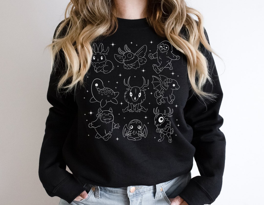 Cryptid Sweatshirt Cryptidcore Shirt Cryptozoology Shirt Cute Cryptid ...