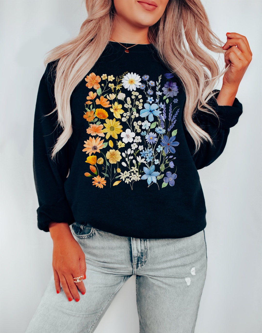 Aroace Pride Wildflowers Sweatshirt Subtle Pride Sweatshirt Discreet ...